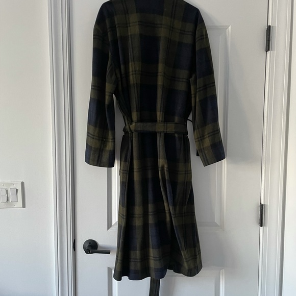 Merona | Other | Final Sale Merona Blue And Green Plaid Fleece Robe ...